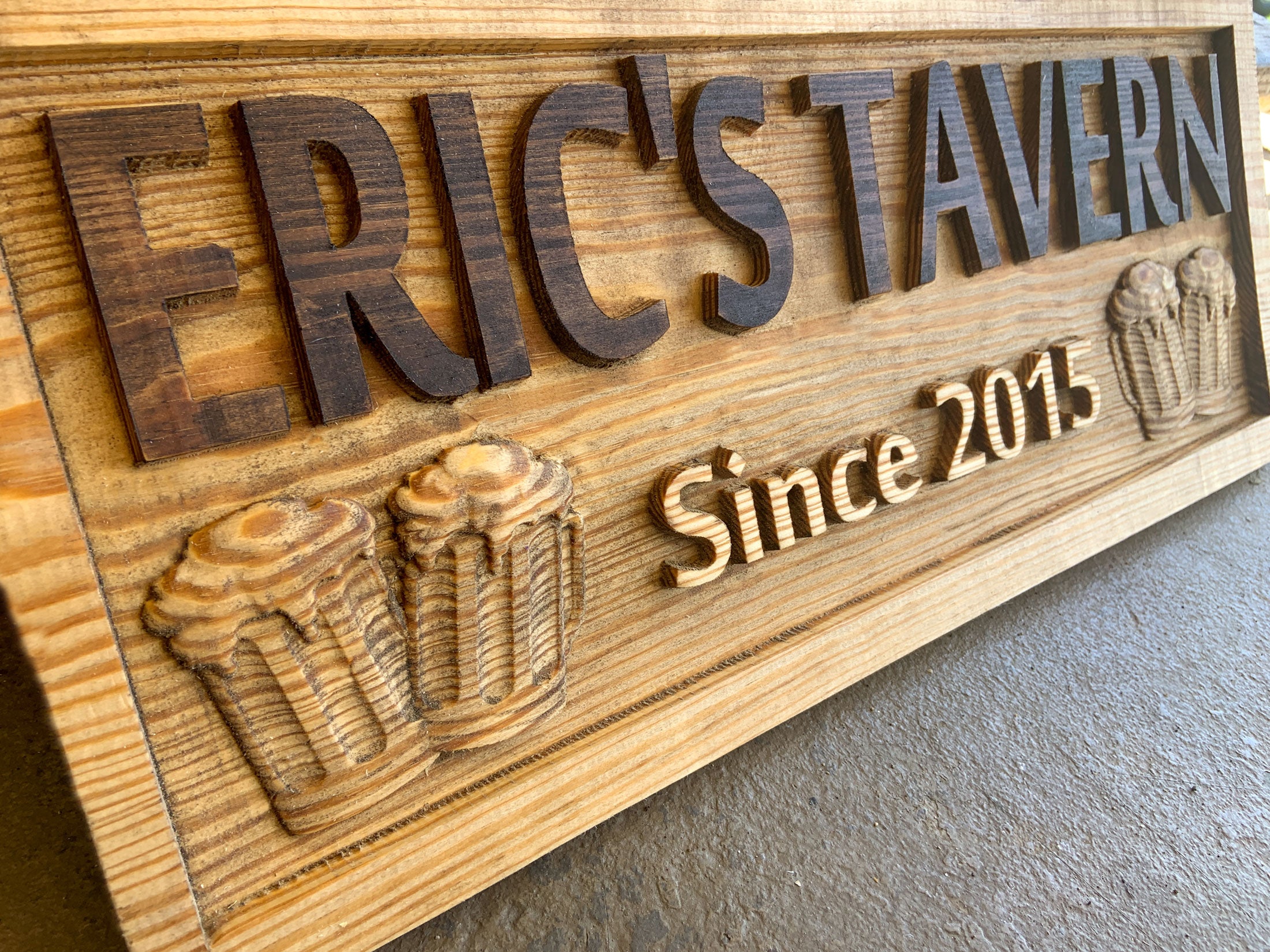 3D Wood Sign – Very Wood Basement