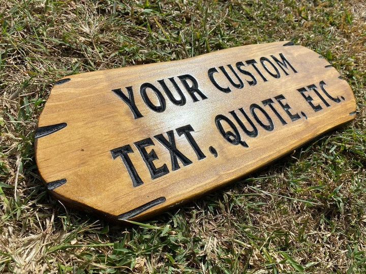 Custom Rustic Wood Signs | Very Wood Basement